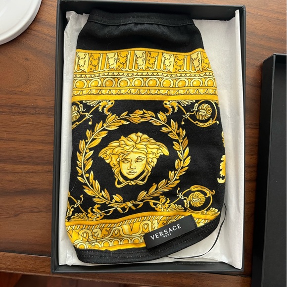 Versace | Dog | Versace Black And Gold Baroque Dog Shirt | Poshmark